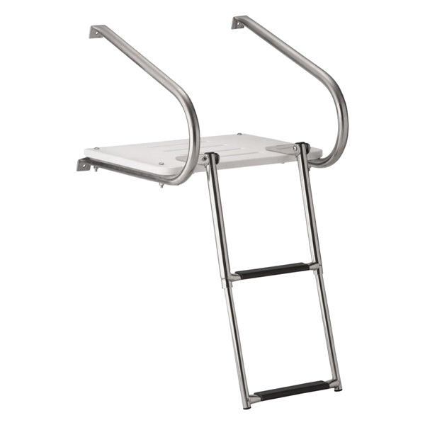 Swim Platform with Telescoping Ladder, over platform | Garelick ...
